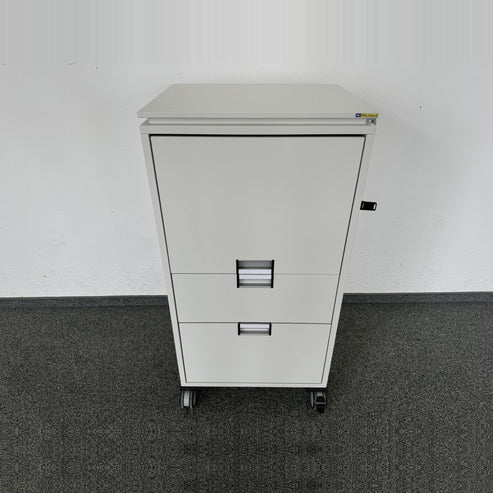 Steelcase Moby Roll-Caddy - Weiss - mit Hängerahmen - mit Schlüssel ...